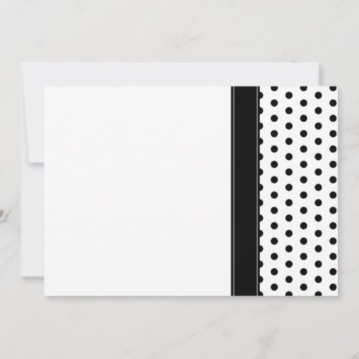 Black White Polka Dot Red Daisy Wedding Invitation | Zazzle