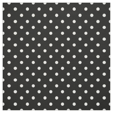 Modern Black and White Dalmatian Spots Pattern Fabric | Zazzle