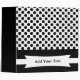 Black & White Polka Dots 3 Ring Binder | Zazzle