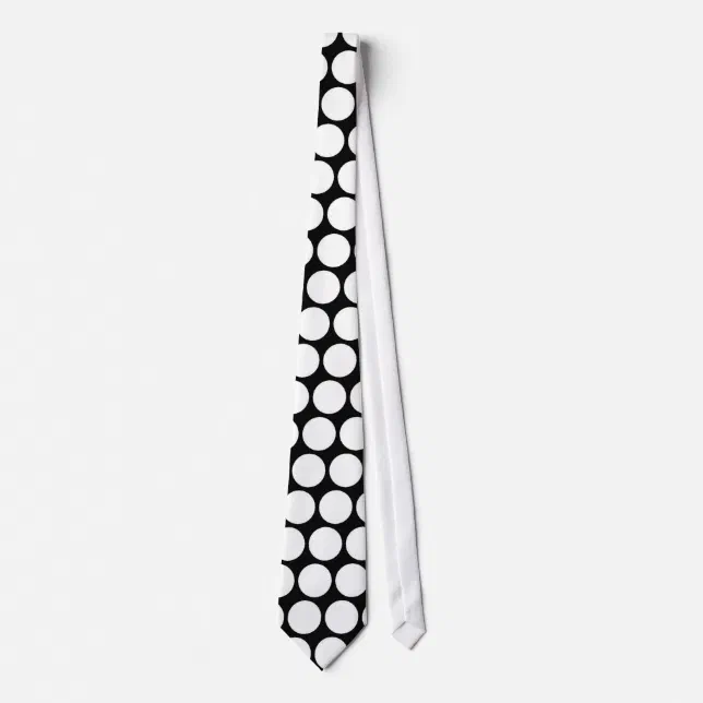 Black White Polka Dots - Necktie | Zazzle