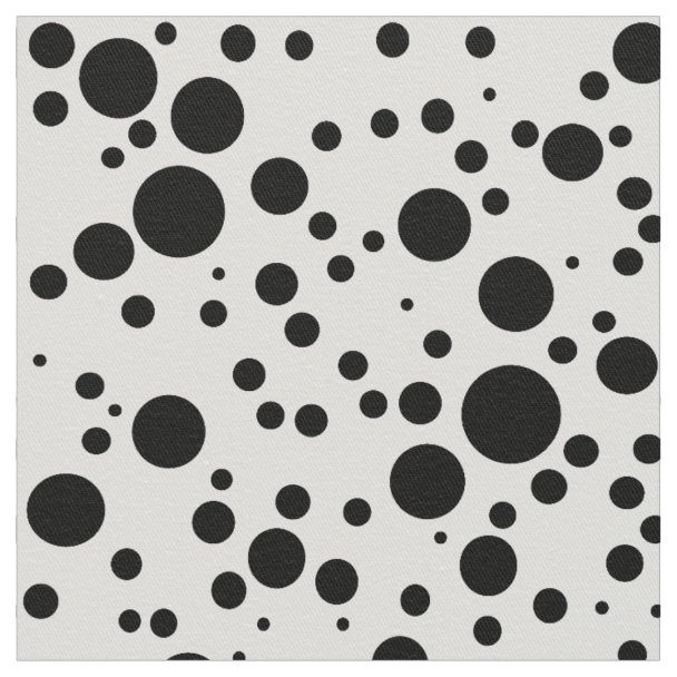 Retro pastel pink white polka dots pattern fabric | Zazzle