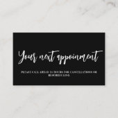 Black white QR business appointment card | Zazzle