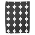 Black White Retro Geometric Circle Pattern Duvet Cover | Zazzle