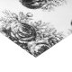 Black & White Rose Floral Decoupage Paper | Zazzle