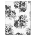 Black & White Rose Floral Decoupage Paper | Zazzle