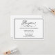 Black & White Royal Script Wedding Reception Card | Zazzle