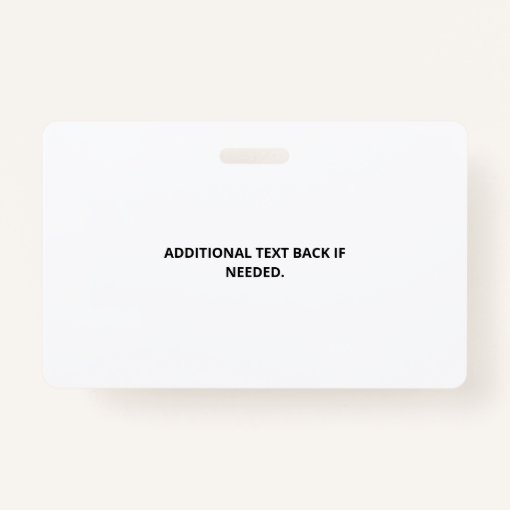 Black White Service Dog Logo & Photo ID Badge | Zazzle