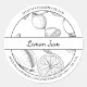 Black & White Sketch Lemon Jam label | Zazzle