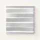 Black White Sketchbook Gray Stripes with Your Name Notebook | Zazzle