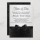 Black/White Sparkle-look Bow Graduation Invitation | Zazzle