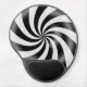 Black & White Spiral Design Ergonomic Gel Mousepad | Zazzle