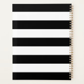 Black & White Stripe Personalized Homeschool Planner | Zazzle