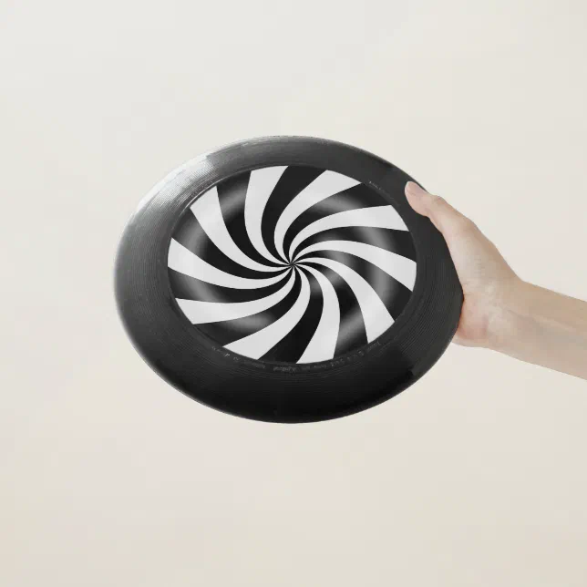 Black & White Swirl Design Wham-O Ultimate Frisbee | Zazzle