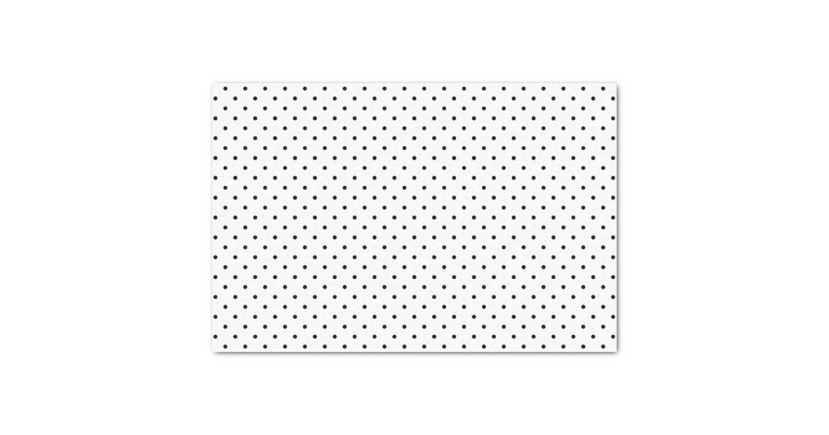 Black & White Swiss Dots | Tissue Paper | Zazzle
