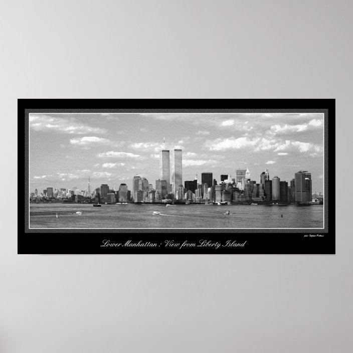 Black & White Twin Towers poster | Zazzle.com