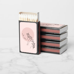 Black & White Woman Line Art Matchbox Matchboxes | Zazzle