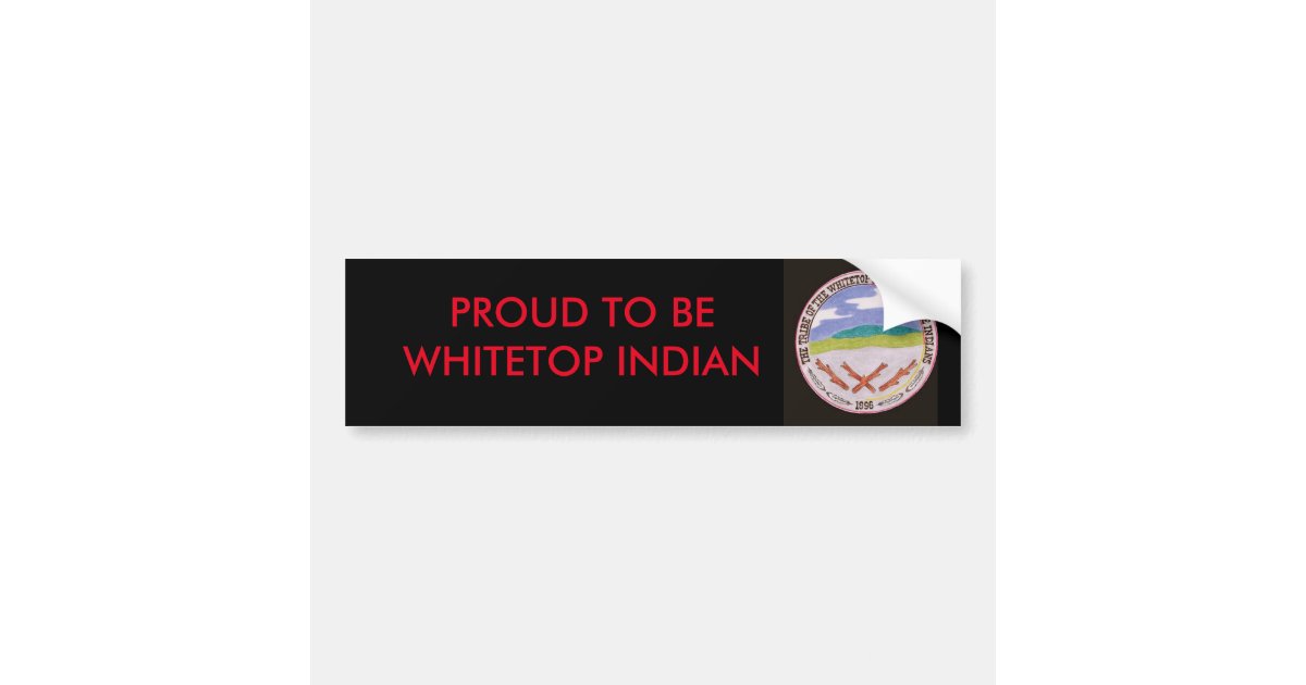 Black Whitetop Bumper Sticker | Zazzle