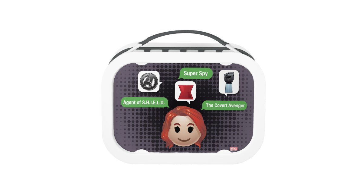 Black Widow Emoji Lunch Box | Zazzle