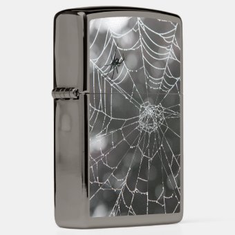 Black Widow in Spider Web Halloween Zippo Lighter | Zazzle