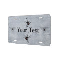 Black Widow Spider Web Halloween Gothic License Plate | Zazzle