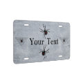 Black Widow Spider Web Halloween Gothic License Plate | Zazzle