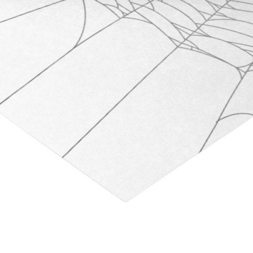 Black Widow Spider Web Tissue Paper | Zazzle