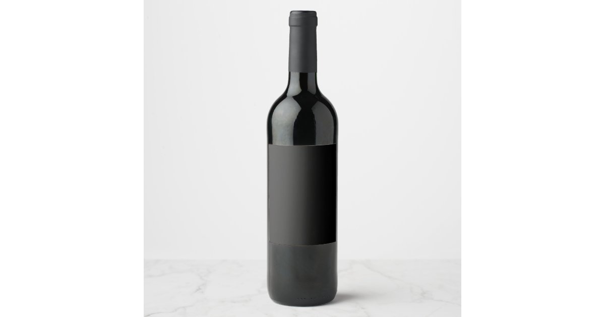 Black Wine Label | Zazzle