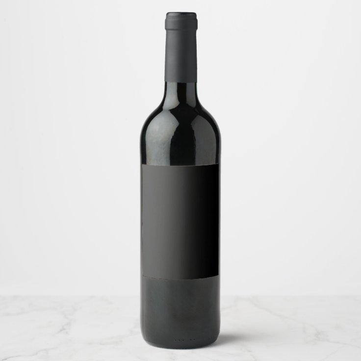 Black Wine Label | Zazzle