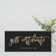 Black with Faux Gold Script | Gift Certificate | Zazzle