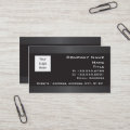 Black with Gray borders Business cards | Zazzle