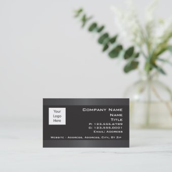 Black with Gray borders Business cards | Zazzle