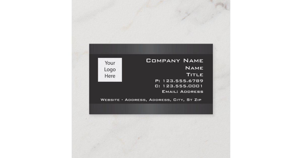 Black with Gray borders Business cards | Zazzle
