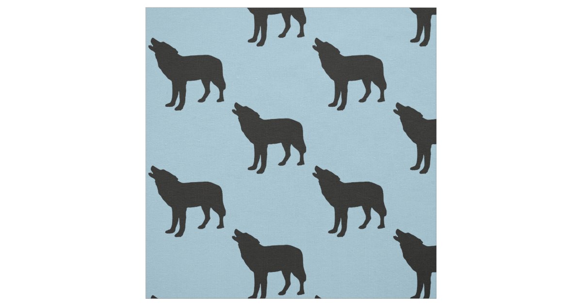 Black Wolf Fabric | Zazzle.com
