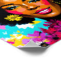Black Woman Pop Art Multicolor Poster | Zazzle