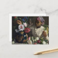 Black Woman with Peonies | Frédéric Bazille Postcard | Zazzle