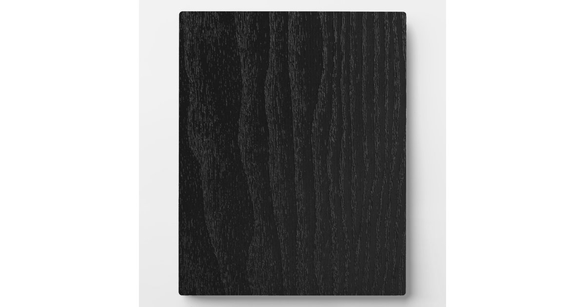 Black Wood Texture Personalized Plaque | Zazzle.com