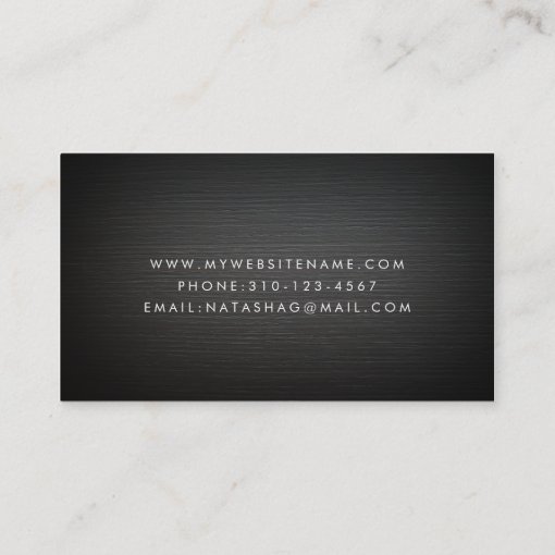Black Wood Zen Business Card | Zazzle