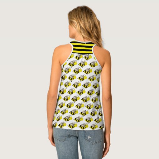 Black Yellow Bumblebee Stripe Bee Honeybee Insect Tank Top | Zazzle