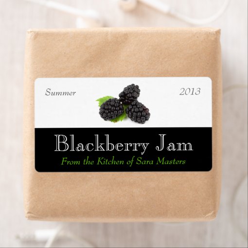 Blackberry Jam Canning Labels | Zazzle