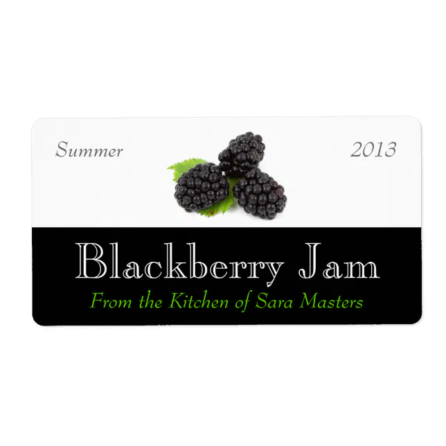 Blackberry Jam Canning Labels | Zazzle