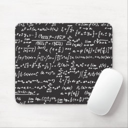 Blackboard Math Equations Mouse Pad | Zazzle