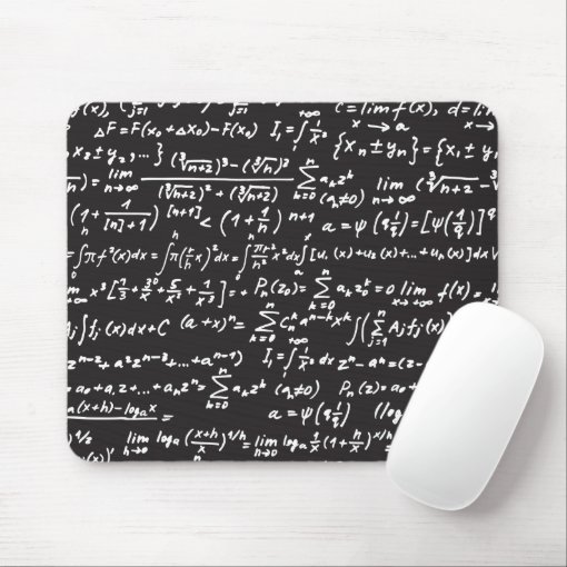 Blackboard Math Equations Mouse Pad | Zazzle