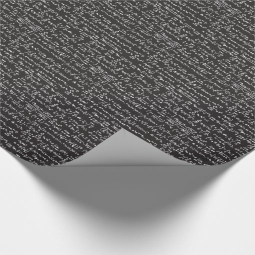Blackboard Math Equations Wrapping Paper | Zazzle