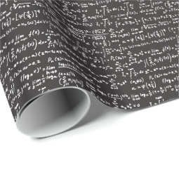 Blackboard Math Equations Wrapping Paper | Zazzle