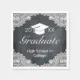 Blackboard & White Lace Cap Hat Party Graduation N Napkins | Zazzle