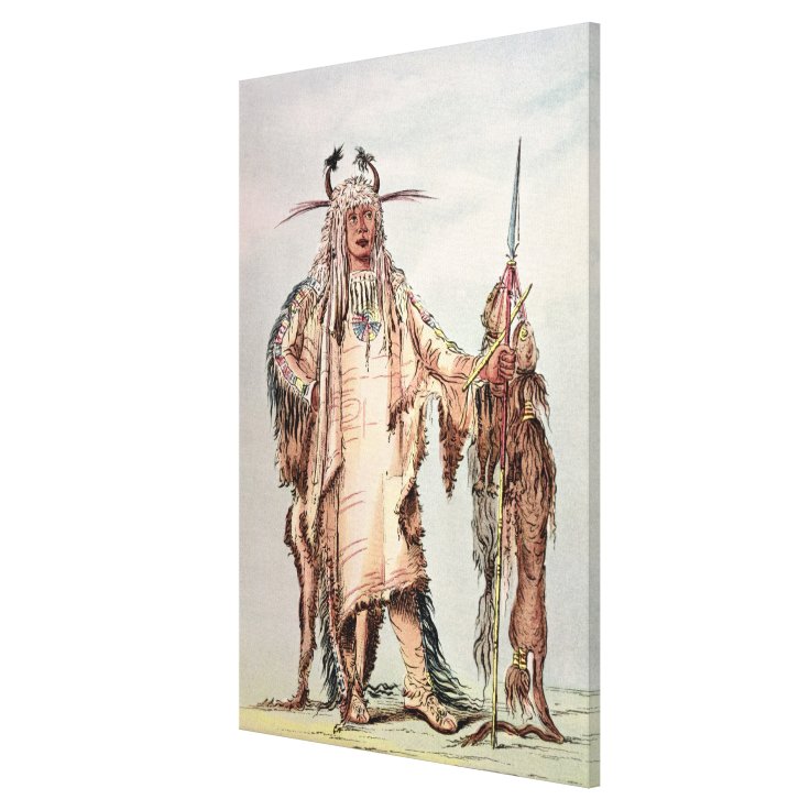 Blackfoot Indian Pe-Toh-Pee-Kiss, The Eagle Ribs Canvas Print | Zazzle
