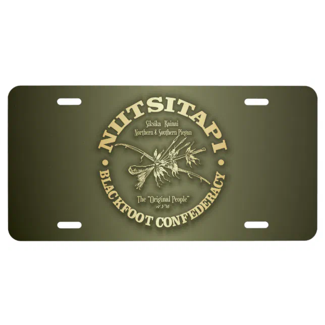 Blackfoot (Niitsitapi) License Plate | Zazzle