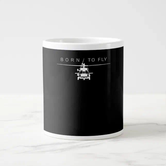 Blackhawk Military Aviation Helicopter Pilot Gift Giant Coffee Mug | Zazzle
