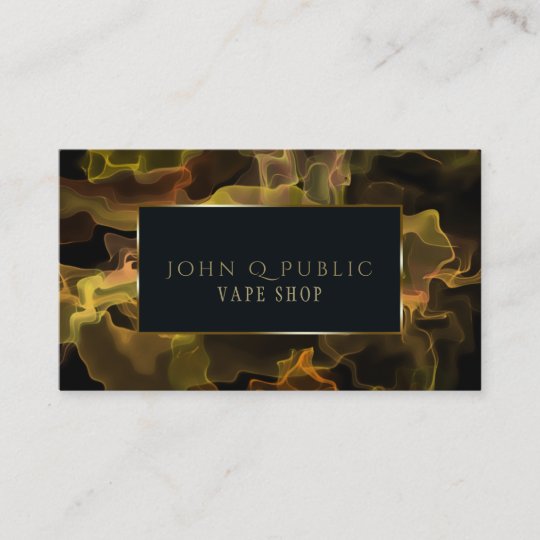 Blacklight Gold Vapor for Vape Shops Business Card | Zazzle.com