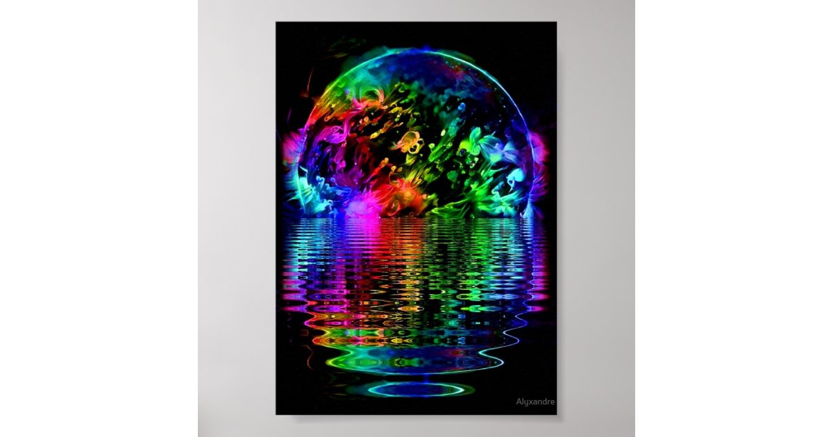 Blacklight Solar Reflections Poster | Zazzle